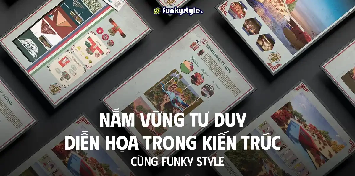 Funky Architecture Photoshop - Nắm vững tư duy minh họa trong Kiến trúc ...