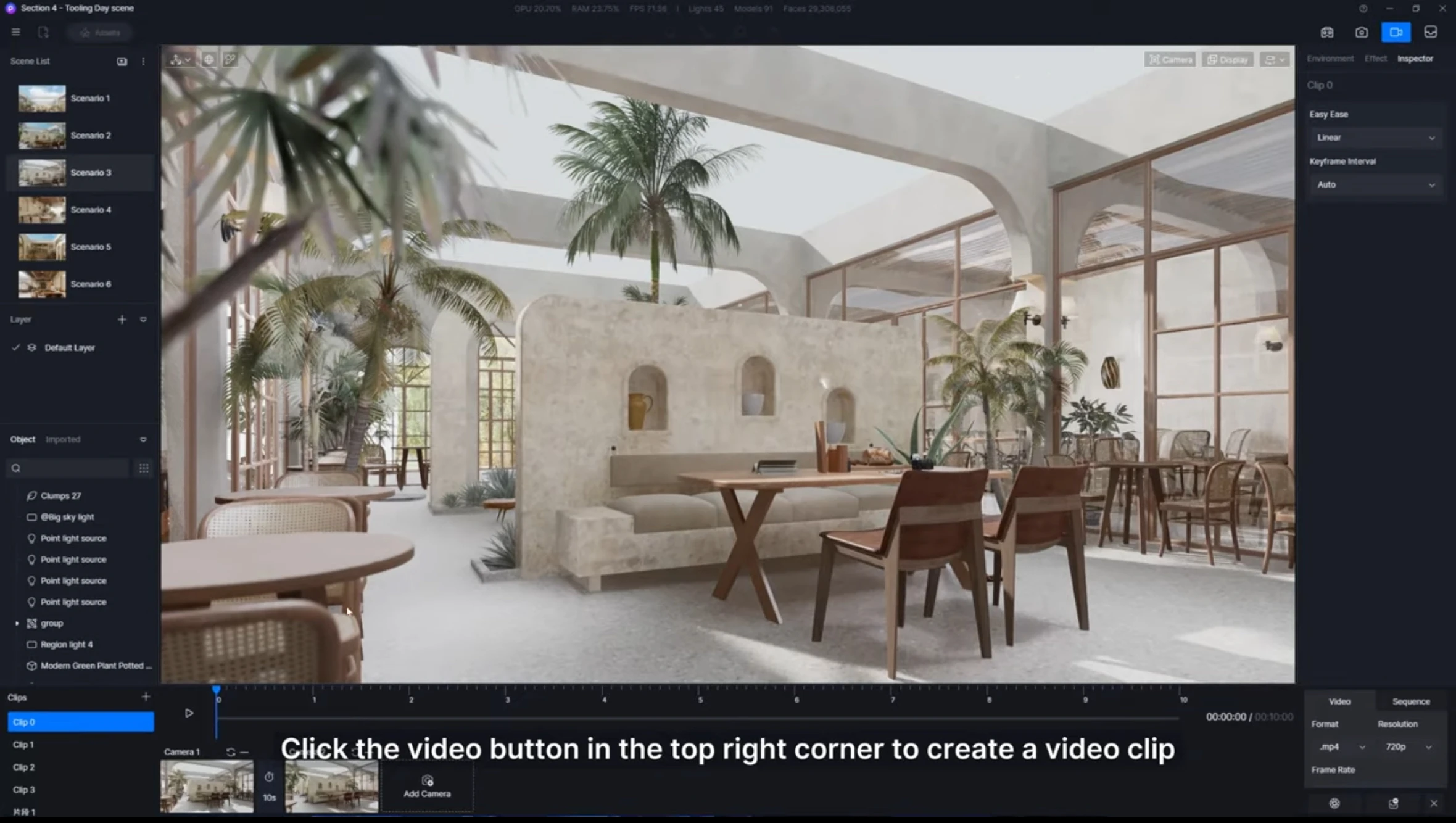 Hướng Dẫn Tạo Animation Nội Thất Trong D5 Render: Keyframe, Ánh Sáng ...